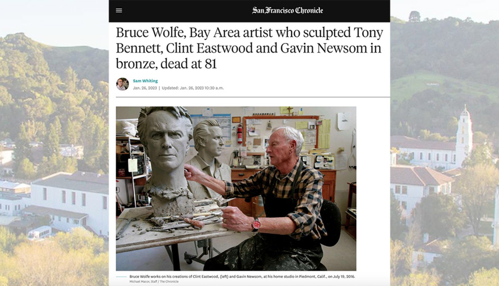 San Francisco Chronicle: Remembering Sculptor Bruce Wolfe, Whose First ...