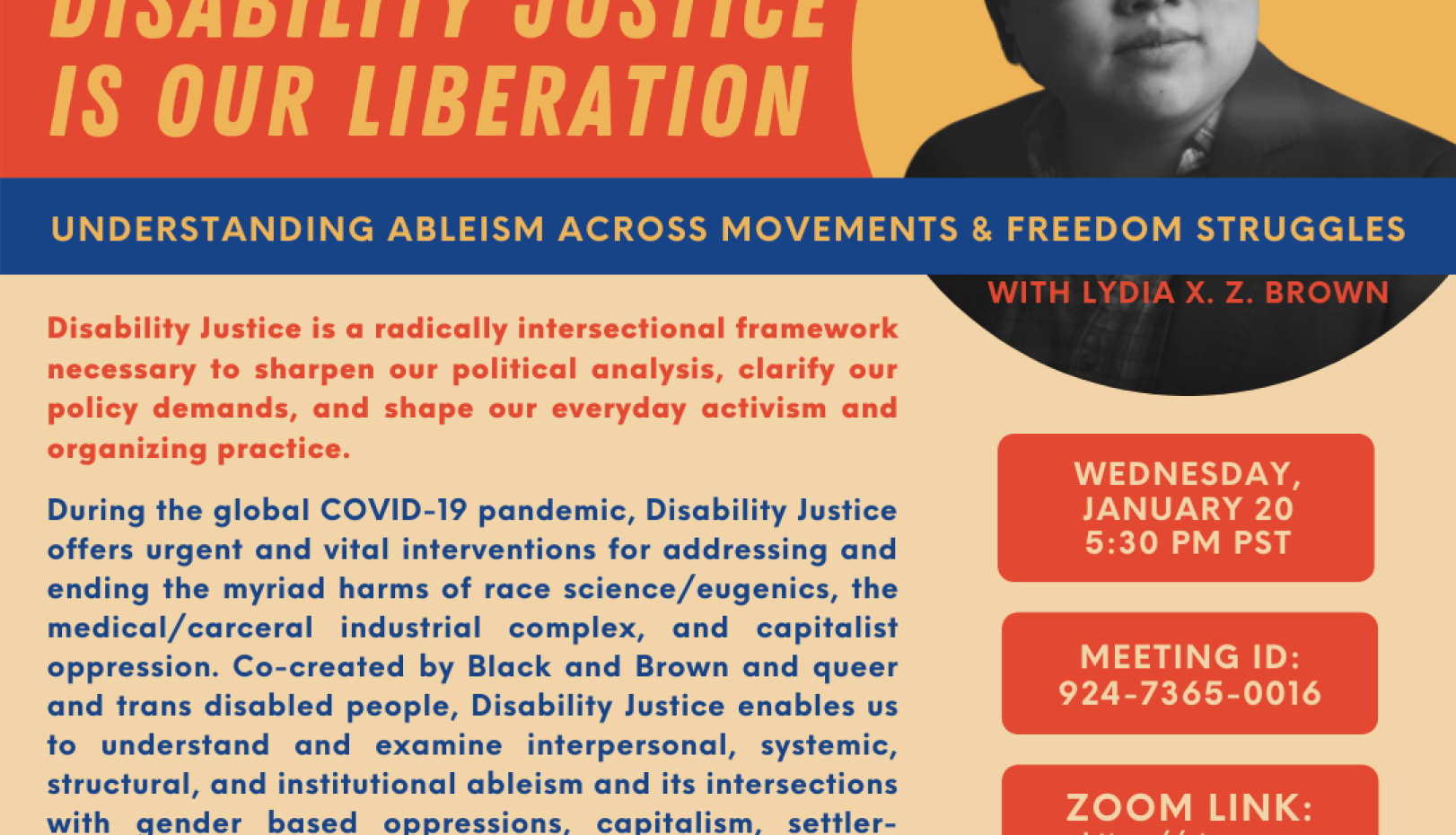 Autistic Disability Rights Activist Lydia X. Z. Brown to Speak at St ...